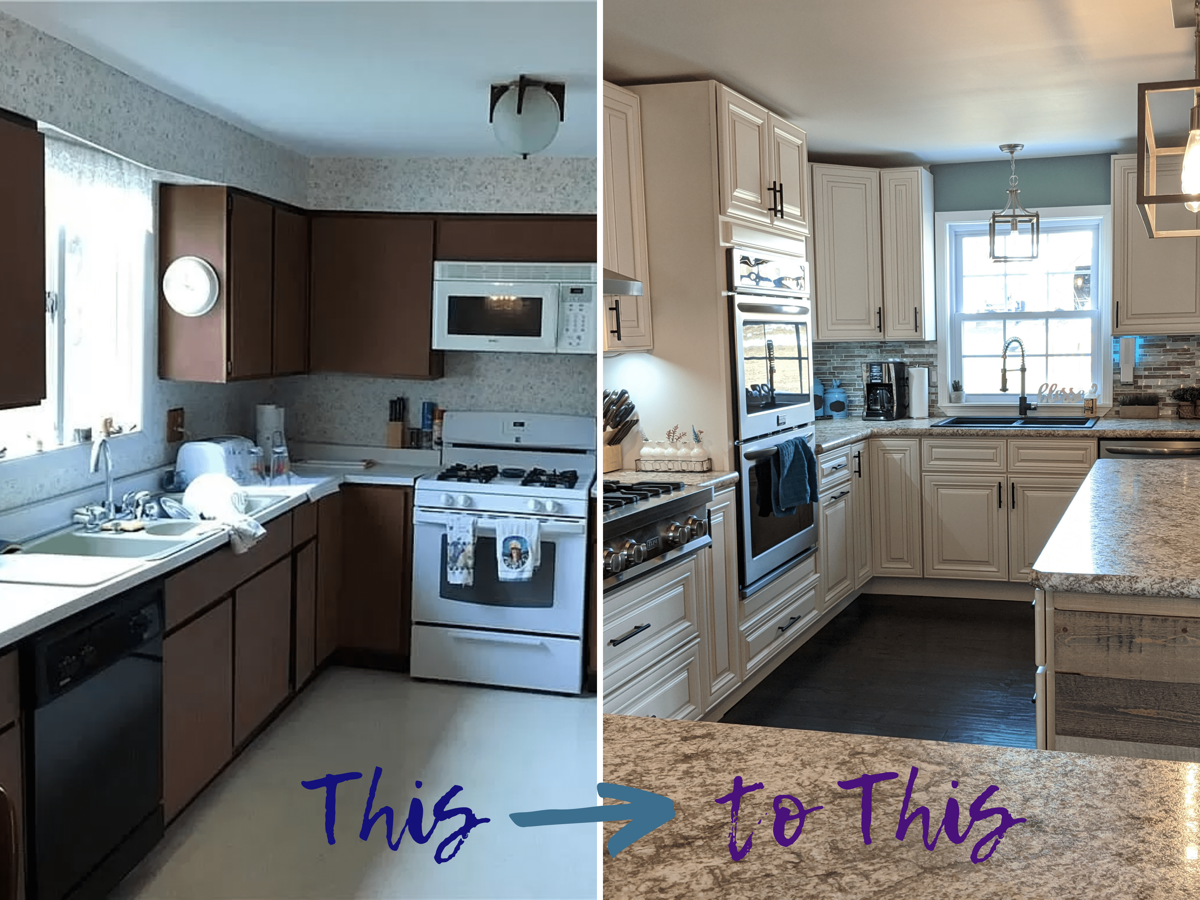Clean Kitchen Before And After Final Reveal: Kitchen Renovation Before